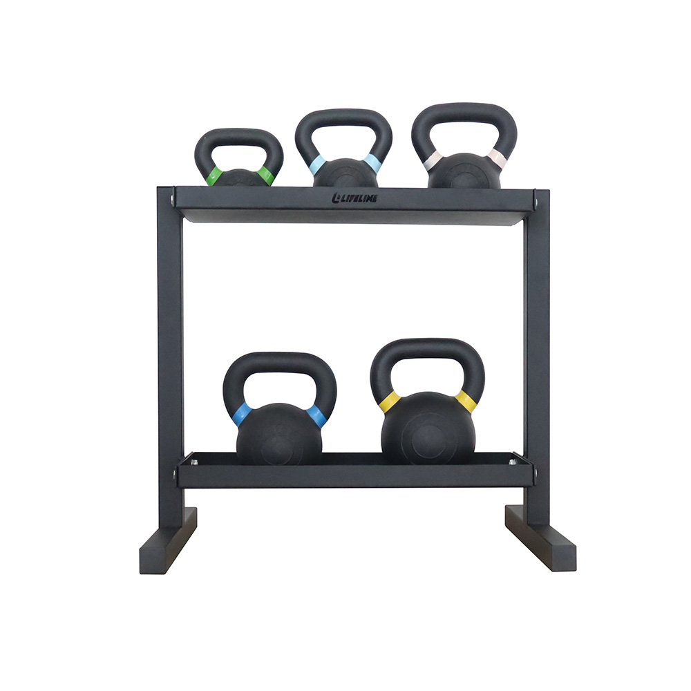 Lifeline Kettlebell Storage Rack - 2-Tier 500Lb Capacity | Lifeline Fitness