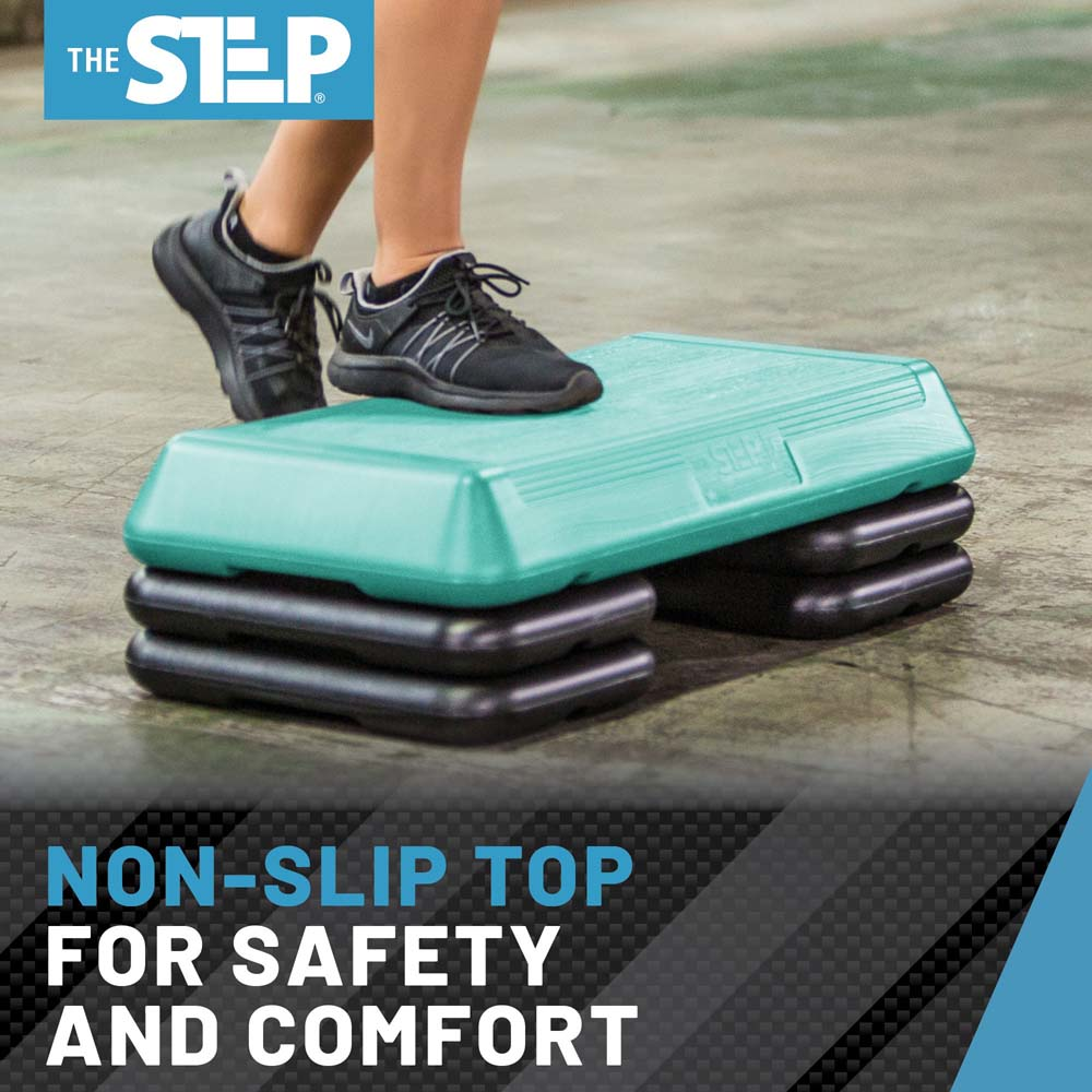 The Step Circuit Size Platform with Four (4) Freestyle Risers - Teal ...