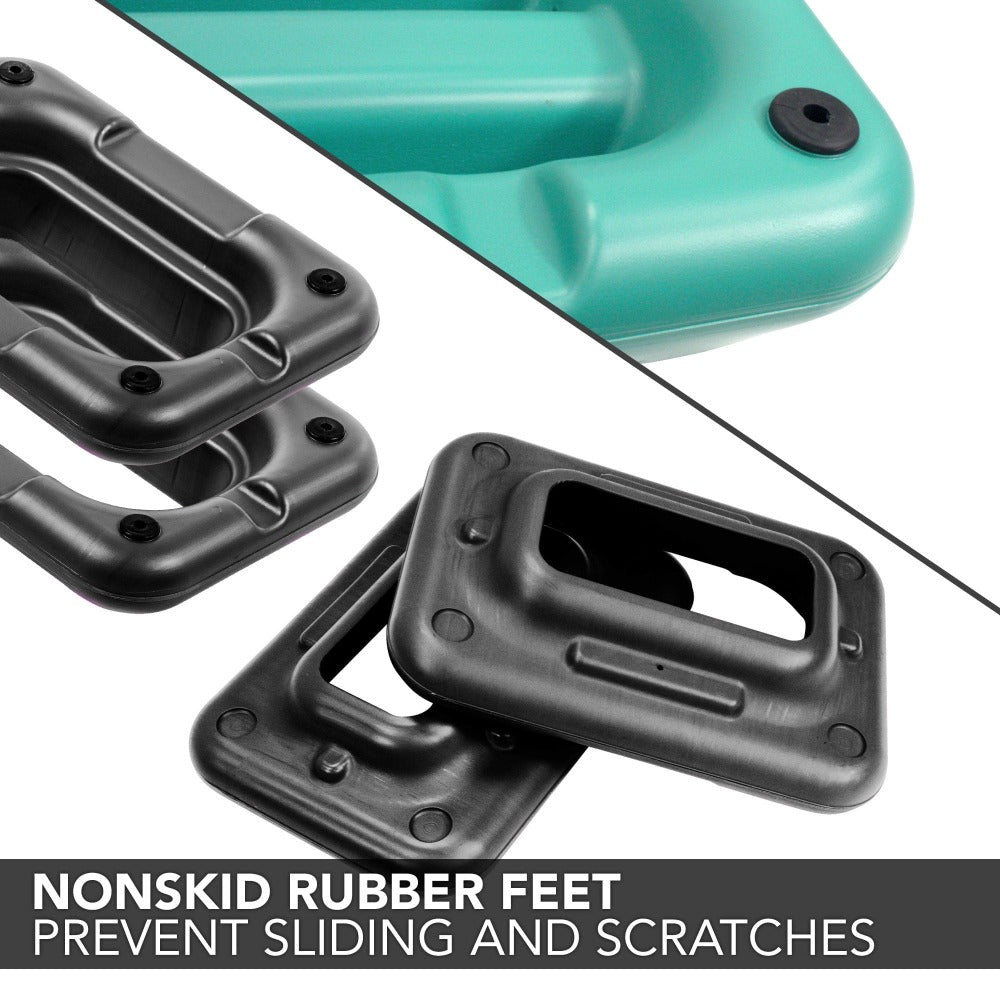 The Step Circuit Size Platform with Four (4) Freestyle Risers - Teal ...